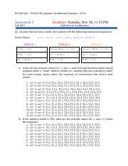 Ece116hw5 Pdf ECE M116C CS M151B Computer Architecture Systems