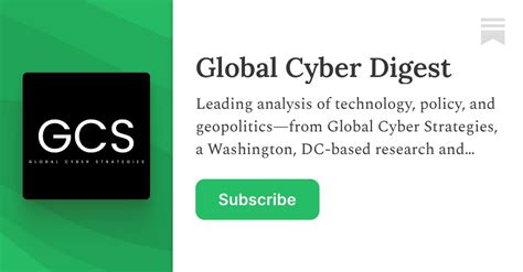 Global Cyber Digest Justin Sherman Substack