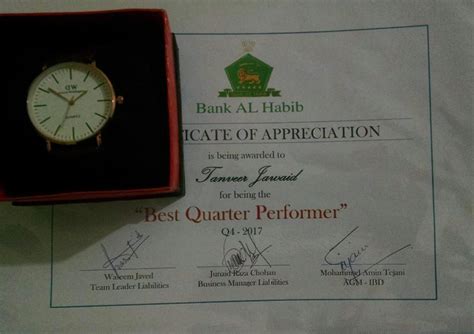 Syed Tanveer Jawaid Haider On Linkedin Appreciation Certificate From