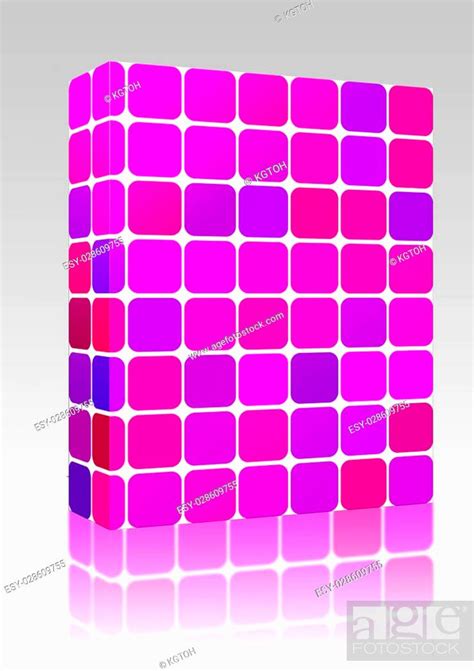 Software Package Box Abstract Background Illustration Of Colored Tile