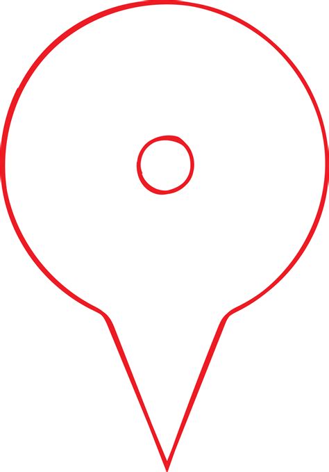 Hand Drawn Map Pointer Pin Clip Art PNG