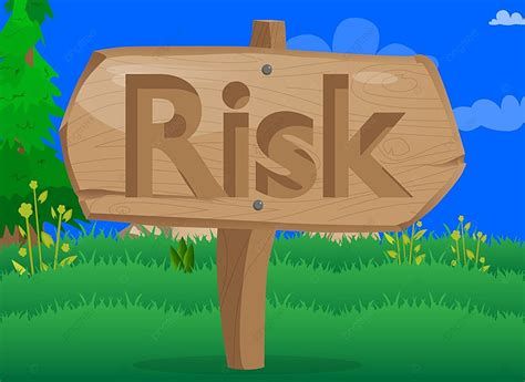Risk Text On Wooden Sign Banner Template Download On Pngtree