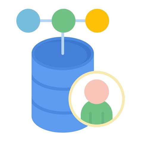 Premium Vector Client Database Flat Illustration