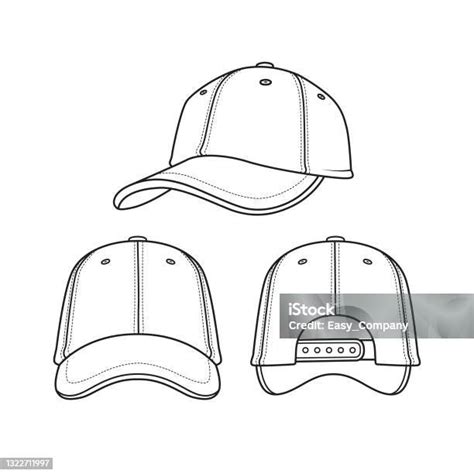 어린이를위한 만화를 색칠하기위한 흑백 모자 그림 이는 학부모와 교사를 위한 유치원 및 가정 훈련에 대한 벡터 일러스트레이션입니다