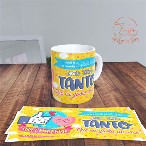 Caneca Porcelana Personalizada Dia Dos Namorados Alta Qualidade De