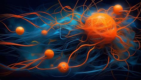 Premium Photo A Digital Painting Of A Colorful And Intricate Neural Network With Vibrant Blues