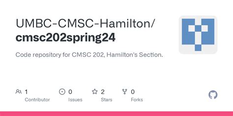 Github Umbc Cmsc Hamilton Cmsc Spring Code Repository For Cmsc