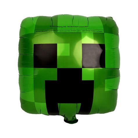 Minecraft Creeper Foil Balloon 1 Piece Big W