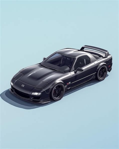 Generate Illustration To Feature A Visually Tuned And Customized Car In