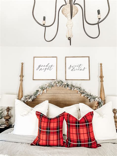 Farmhouse Christmas Bedroom Micheala Diane Designs