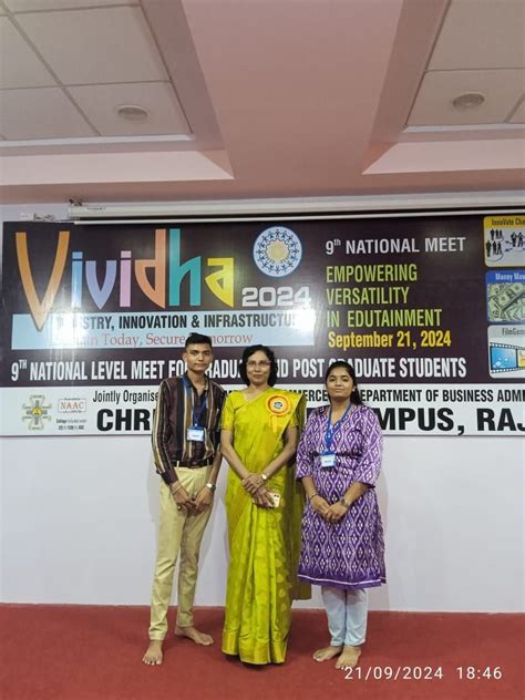 Shreyash Chauhan On Linkedin Presentation In 9th Ntional Confrance Vividha In Crist Collage