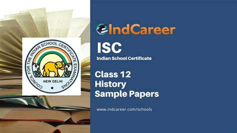 Isc Class 12 History Sample Paper Indcareer Schools