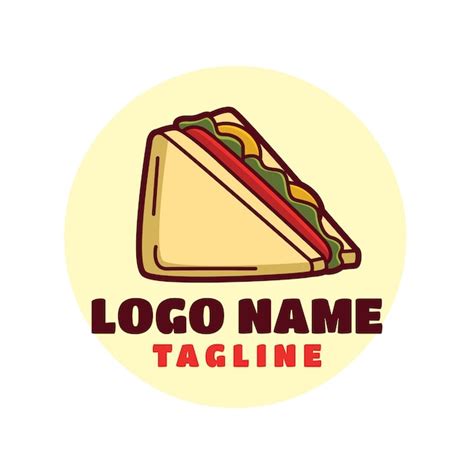 Plantilla De Logotipo De Sándwich Adecuado Para El Logotipo De