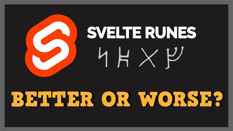 Svelte Runes A Good Or Bad Update Youtube