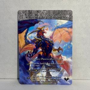 Ugin The Spirit Dragon Custom Card Alternate Full Art Etsy