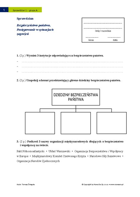 Kartkówka Z Edb Kl Viii System Ratownictwa I Ewakuacji Studocu