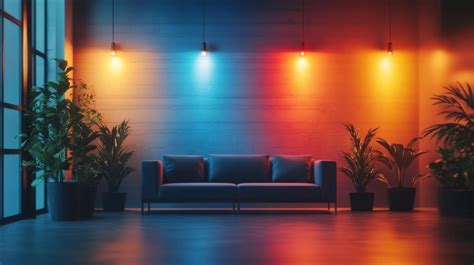 Aidriven Smart Lighting Systems Adjusting Brightness And Color Based On User Mood Indoor