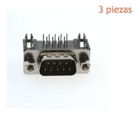 Conector Db Macho Para Pcb Ángulo Recto Piezas Meses sin intereses