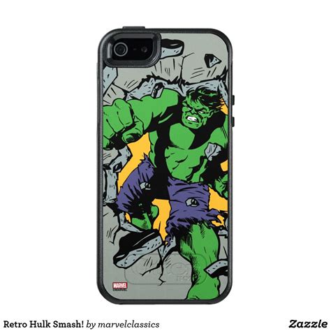 Retro Hulk Smash Otterbox Iphone Case Zazzle Hulk Smash Hulk