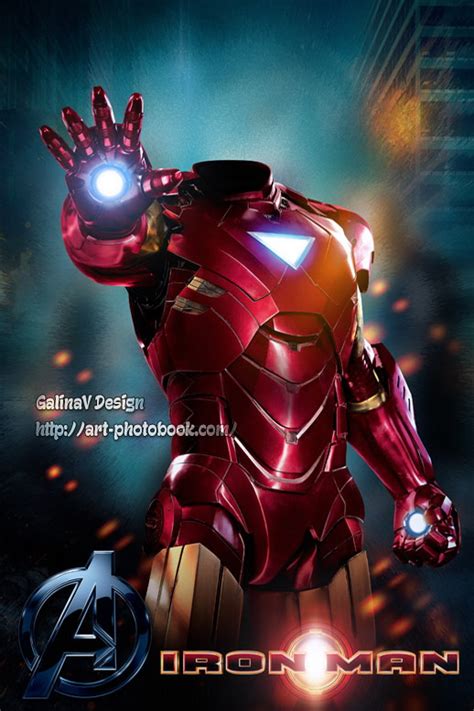 Костюм Железный человек Iron Man с фото Детские Psd фотошаблоны