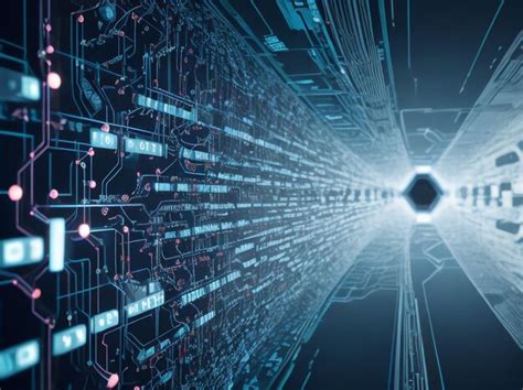 Premium Photo Abstract Data Flow Visualization