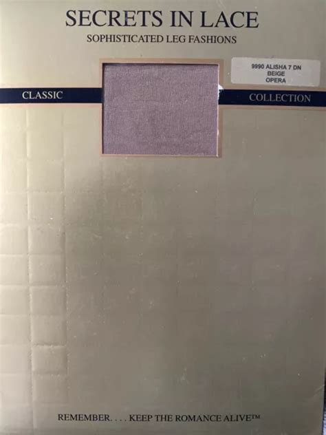 Secrets In Lace 9990 Alisha Stockings 7 Denier Beige Opera £4000