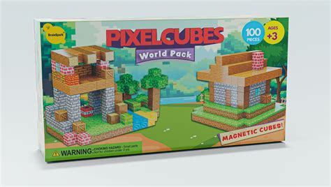 Pixel Cubes Magnetic Building Blocks Brainspark