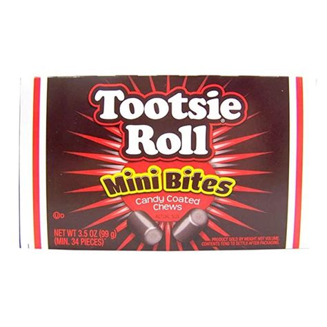 Tootsie Roll Mini Bites Theater Box 35 Oz All City Candy