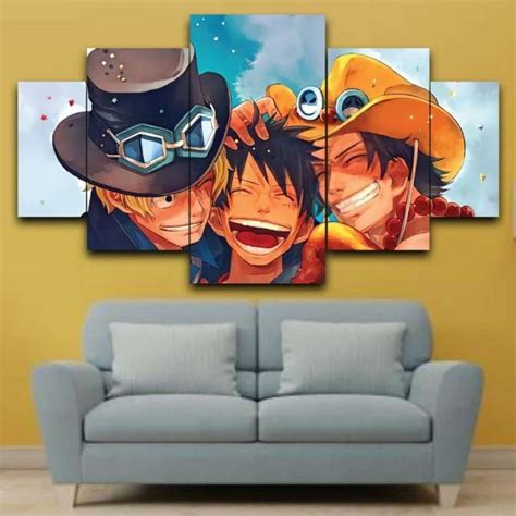 Jual Hiasan Dinding Poster Kayu One Piece Asl Ace Sabo Luffy Di Seller