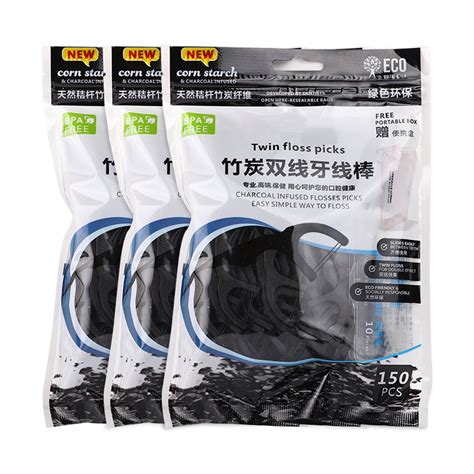Manufacturing Custom Silk Bamboo Charcoal Dental Floss Toothbrush