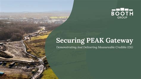 Securing Peak Gateway Delivering Esg The Booth Group Securing Peak Gateway Delivering Esg The Booth Group