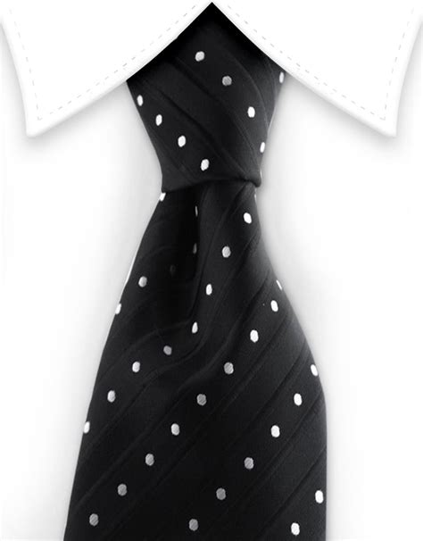 Black And White Polka Dot Necktie Gentlemanjoe