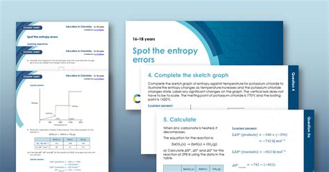 Entropy Worksheet For 11th Higher Ed Lesson Planet Worksheets Library