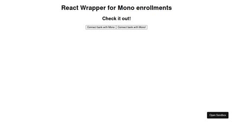 React Mono Js Examples CodeSandbox