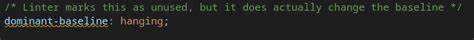 Css Allow To Supress Linting Warning With Ignore Comment · Issue