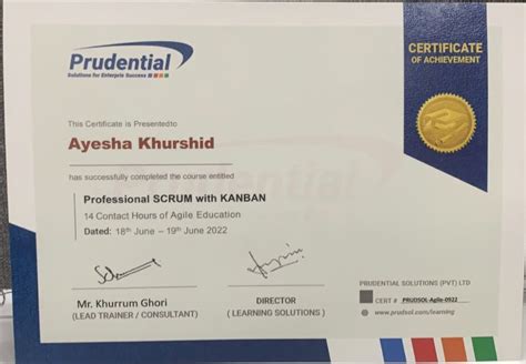 Ayesha Khurshid On Linkedin Scrumtraining Learning Scrum Kanban