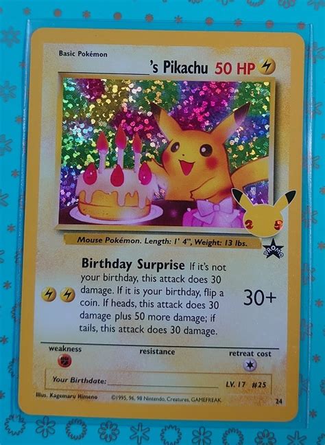 ポケカ 英語版 正規品 おたんじょうびピカチュウ 25周年 お誕生日ピカチュウ ポケモンカード 海外版｜yahooフリマ（旧paypayフリマ）