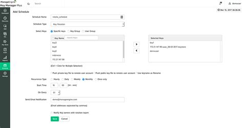 Key Manager Plus Rotate Keys