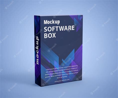 Premium Psd Psd Software Box Mockup