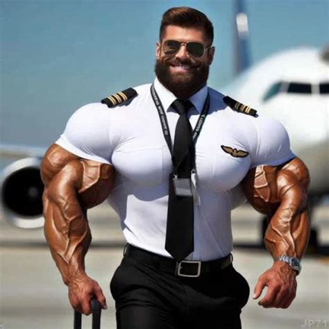 Muscular Aircraft Captain Daddy On Board Great I Tumbex
