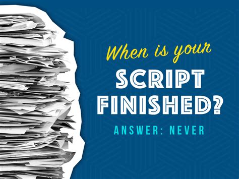 Session 71 When Is Your Script Finished Writers Group Therapy