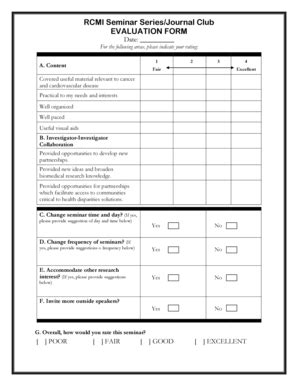 Fillable Online Tsu WORKSHOP EVALUATION FORM Tsuedu Fax Email Print PdfFiller