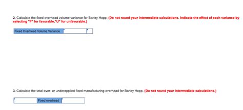 Solved Calculate The Fixed Overhead Volume Variance For Chegg Com