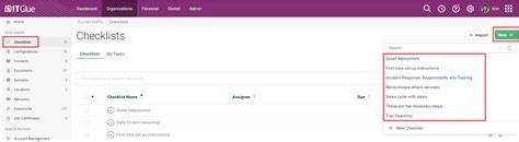 Create A Checklist Template