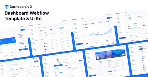 Dashboard Webflow Template UI Kit Dashly X BRIX Templates