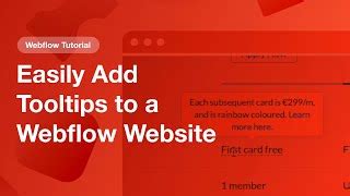 How To Add Tooltips To Your Webflow Website A Step By Step Guide