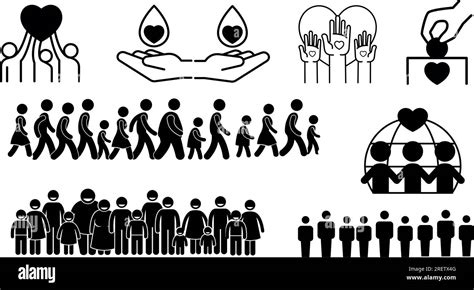 Community People Clipart Black And White