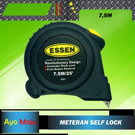 Meteran Self Lock 7 5m Essen Lazada Indonesia