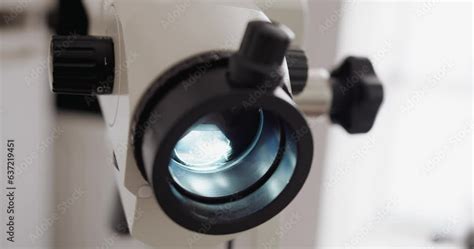 Closeup Of Colposcope In Gynecologist S Cabinet At Clinic Optical Microscope Device For The