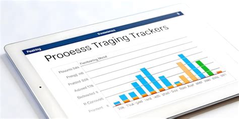 Flat Glossy Report Interface With Progress Indicators For Project Tracking Concept Closeup Shot